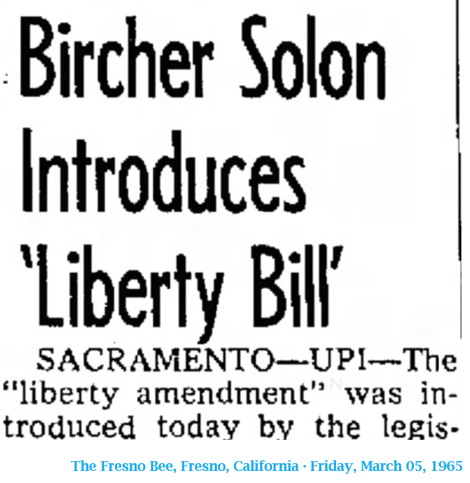 My (Negative) Experience With The John Birch Society – John N. White