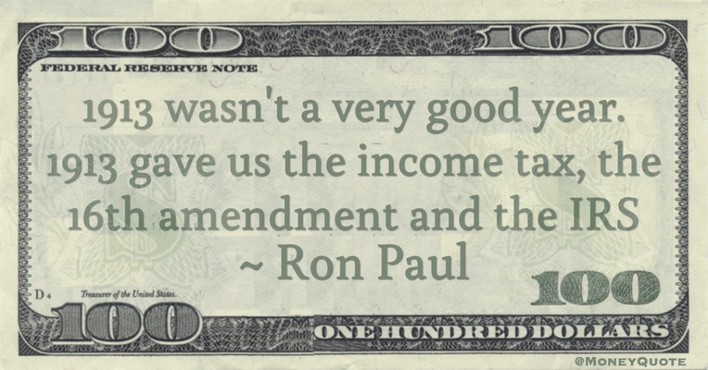 What funded the federal government before the income tax? – John N. White